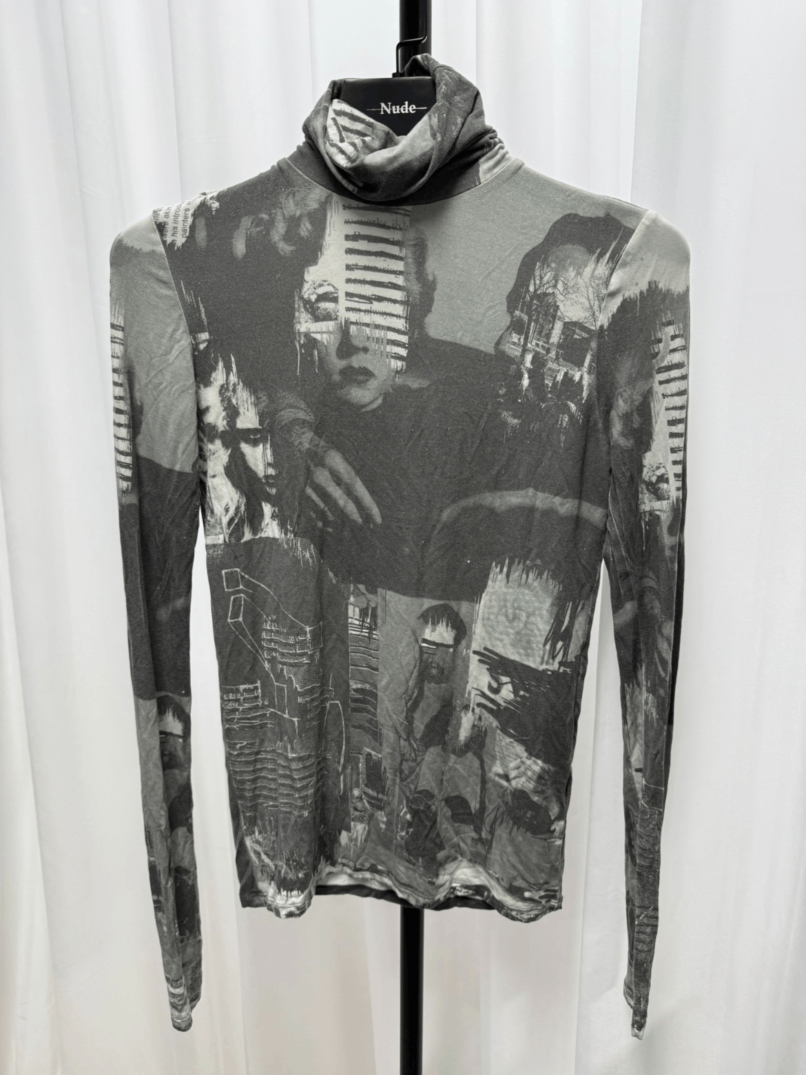 Raf Simons × Raf by Raf Simons Raf by Raf Simons Photo Print Tight L/S ...