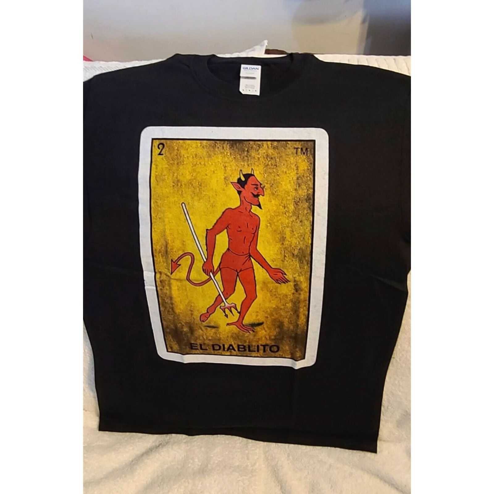 Vintage EL DIABLITO DEVIL MEXICO MEXICAN LOTERIA LOTTERY NUMBER 2 ...