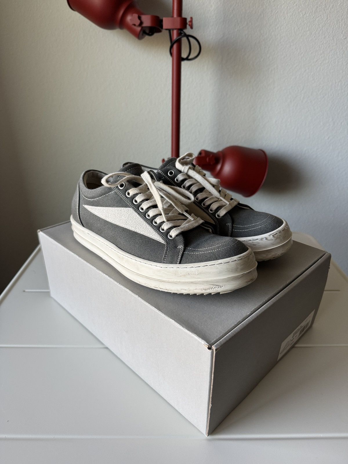 Rick Owens Rick Owens Black Vans Vintage Sneakers 42/9 | Grailed
