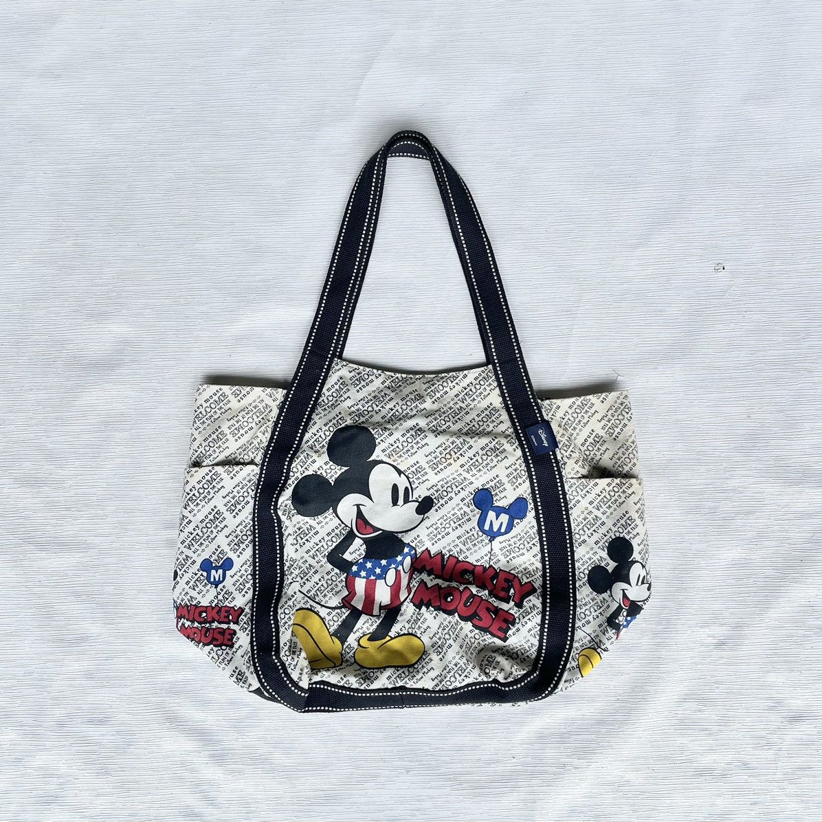 Disney × Mickey Mouse × Streetwear Mickey Mouse Welcome Fun Fair Tote ...
