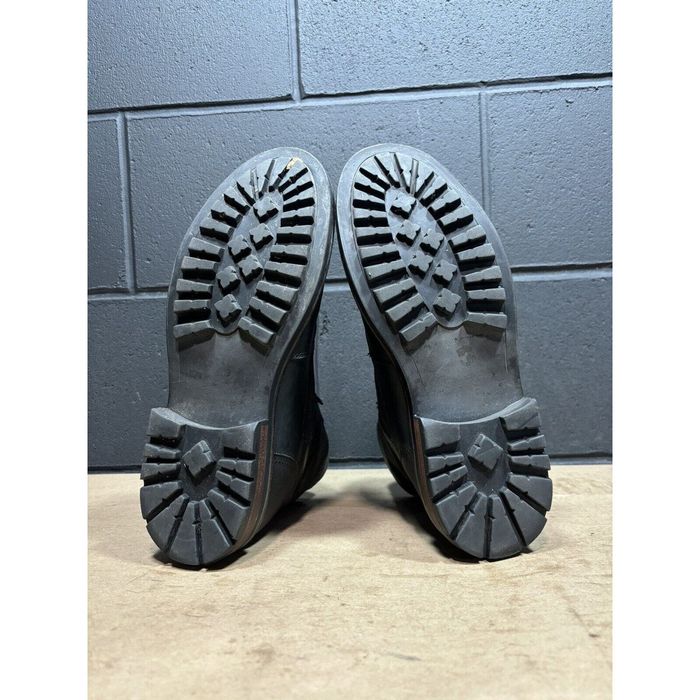 Crevo Crevo Reginald Black Leather And Canvas Combat Casual Boots | Grailed