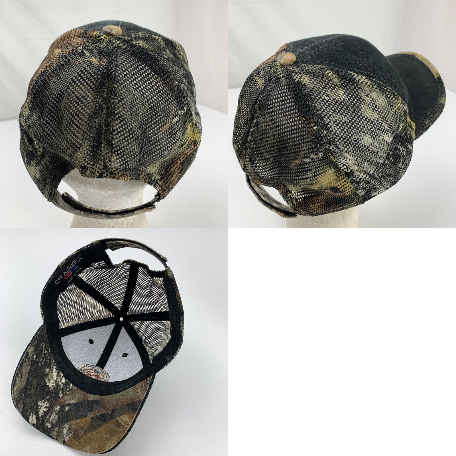 Vintage May Hilton Lodge Camouflage Ball Cap Hat Adjustable Baseball ...