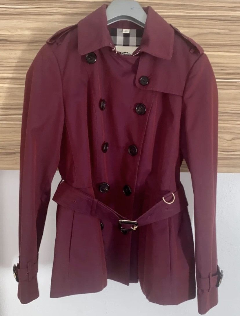 BURBERRY PRORSUM LONDON CROP TRENCH COAT SIZE 40 US 6 UK 8