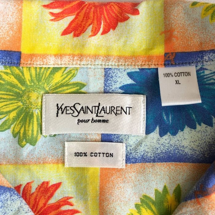 Ysl Pour Homme 🔥 YSL Flower Logo Shirt | Grailed