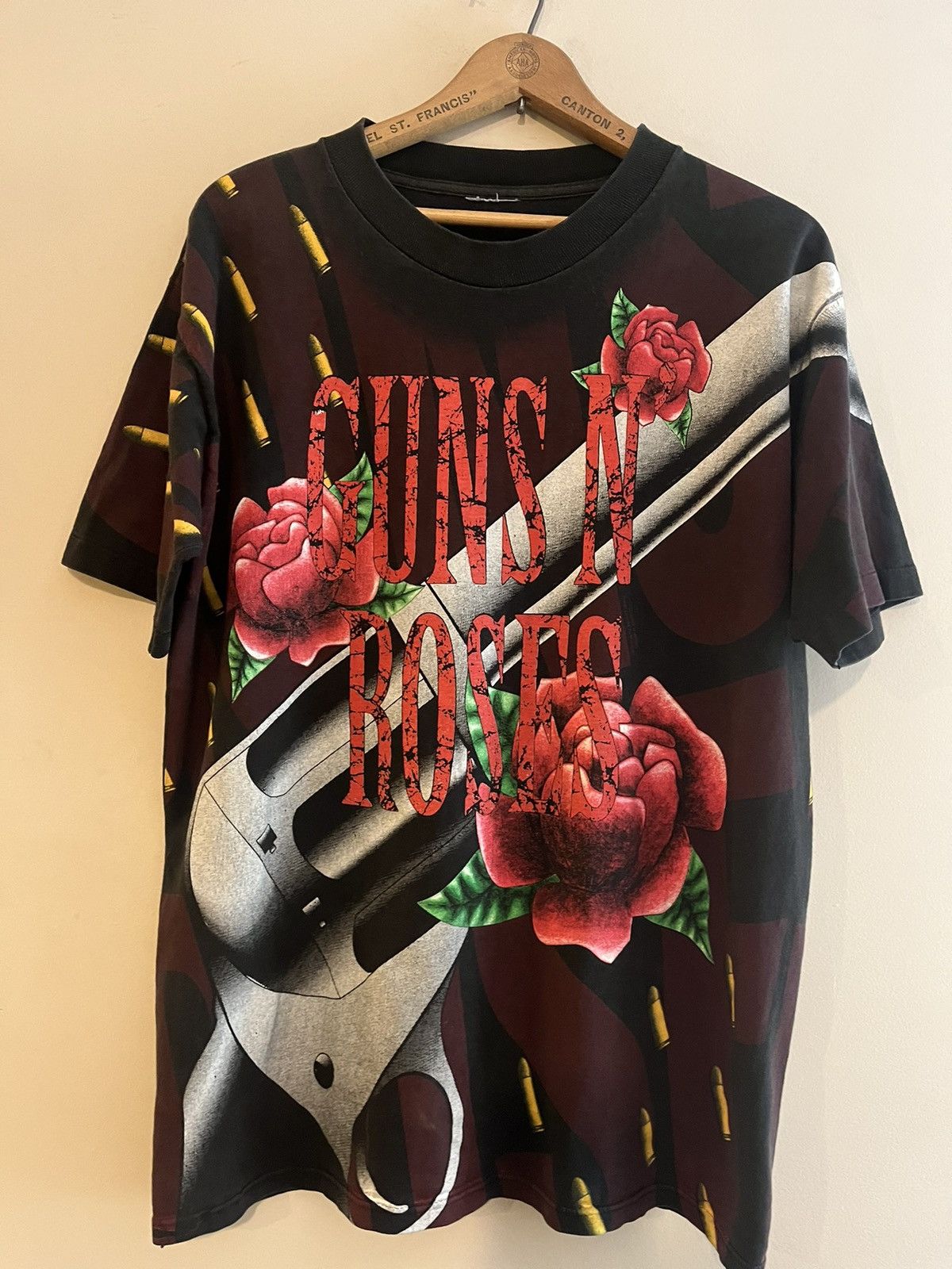 Band Tees × Guns N Roses × Vintage vintage 93 Guns n Roses aop shirt ...
