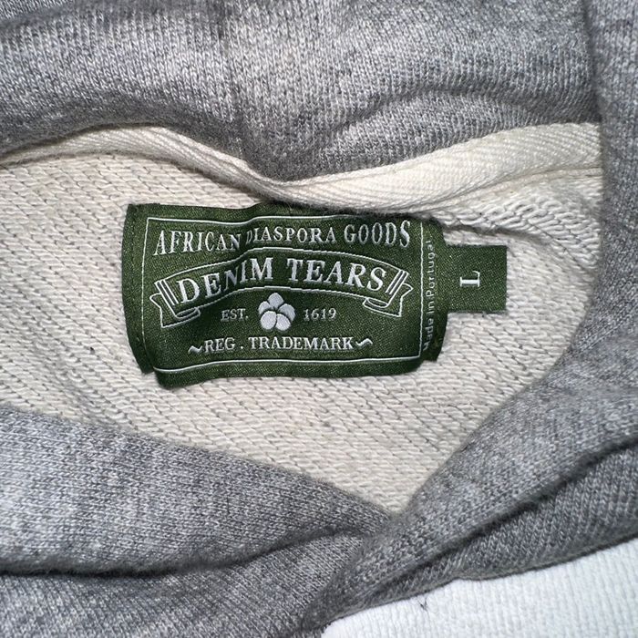 DENIM TEARS Gray Denim Tears Hoodie | Grailed