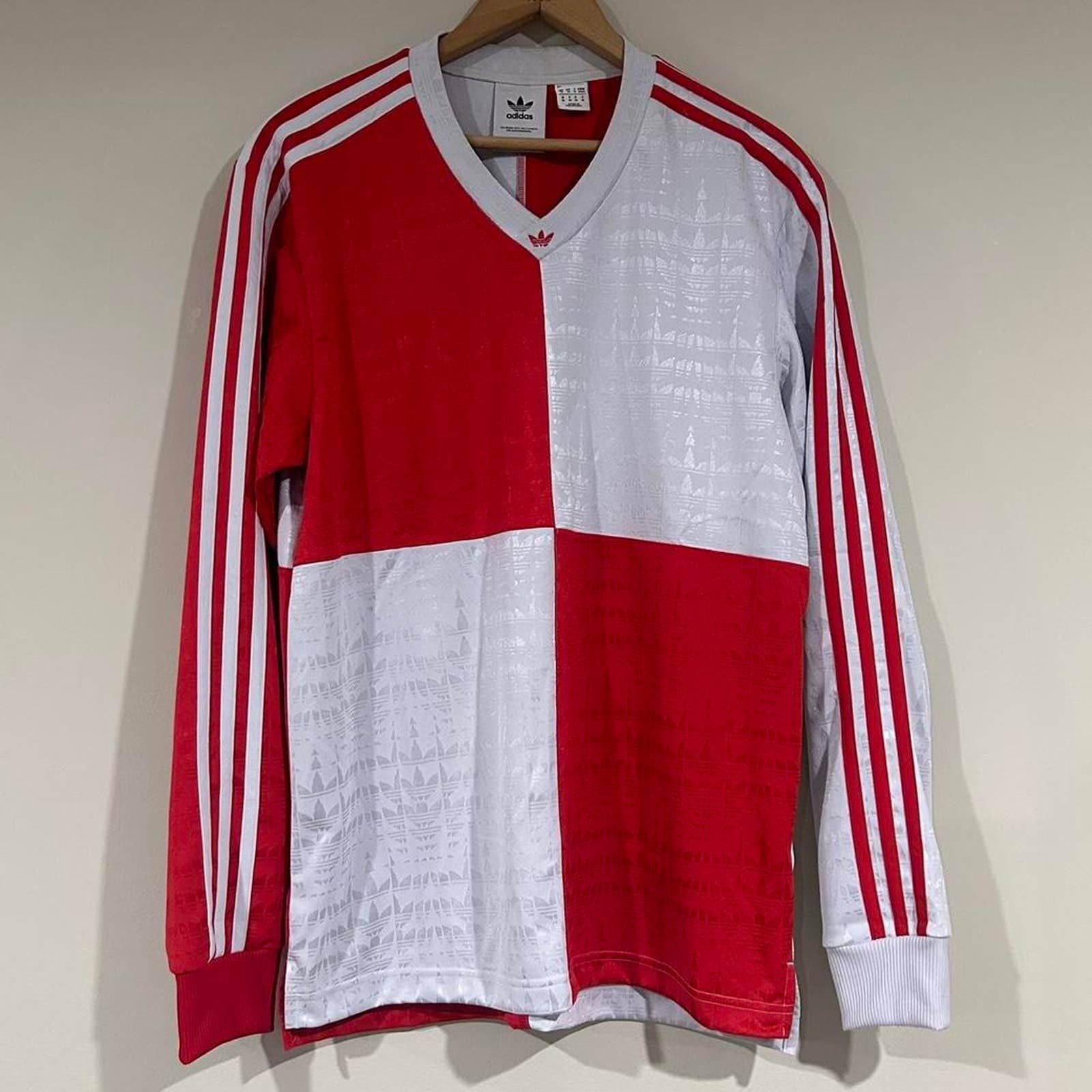 Adidas Vintage Adidas Checker Long Sleeve Soccer Jersey | Grailed