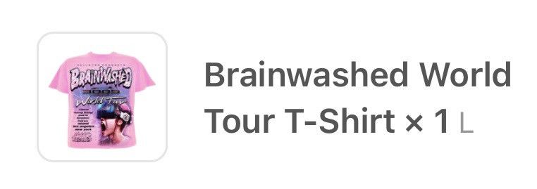 HELLSTAR Hellstar Brainwashed World Tour T-Shirt Size Large | Grailed