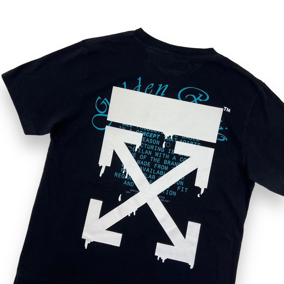 Off-White Off-White Dripping Arrows Black T Shirt | Grailed