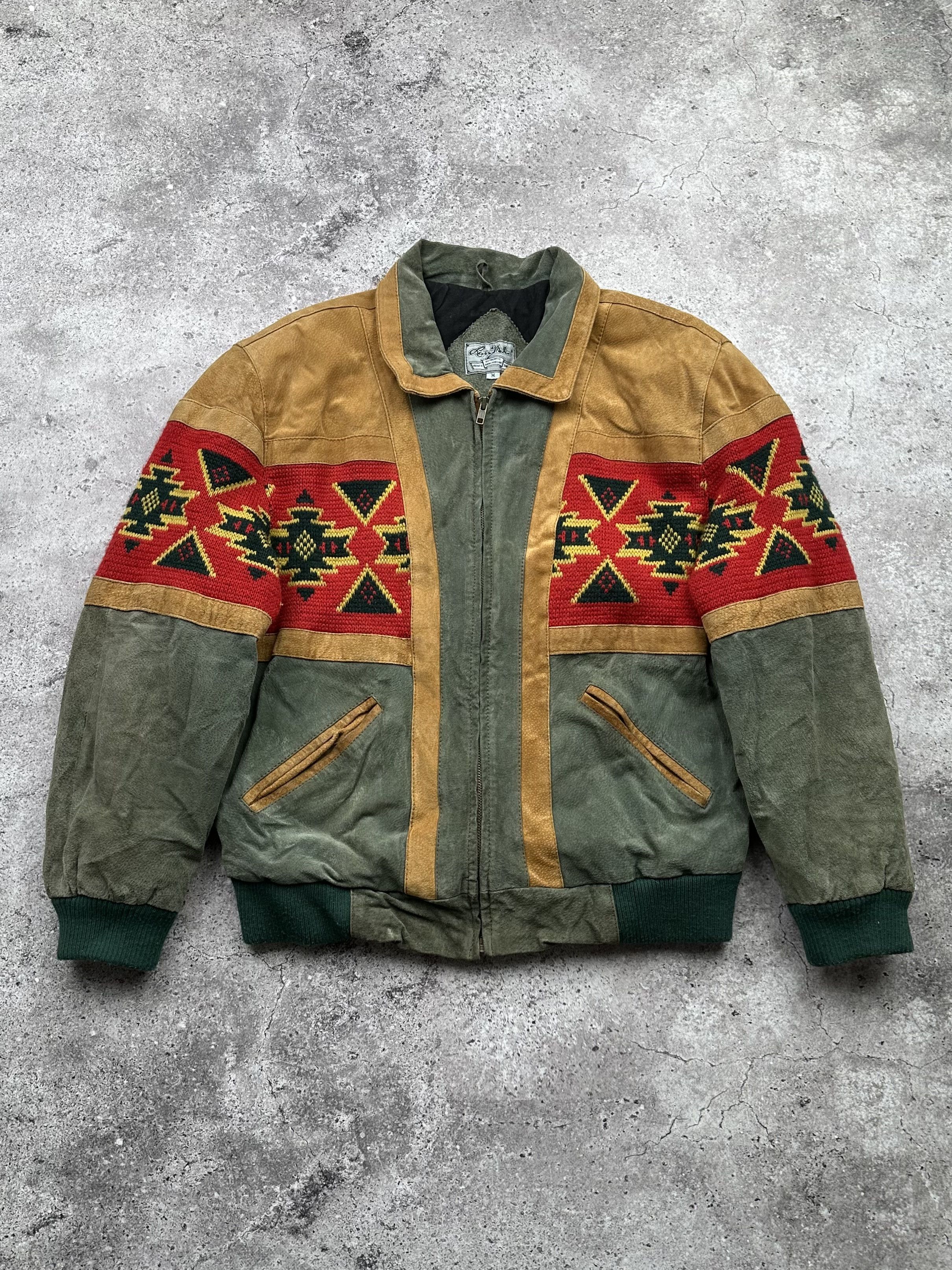 Avant Garde × Japanese Brand × Leather Jacket Vintage Retro 80's Suede ...