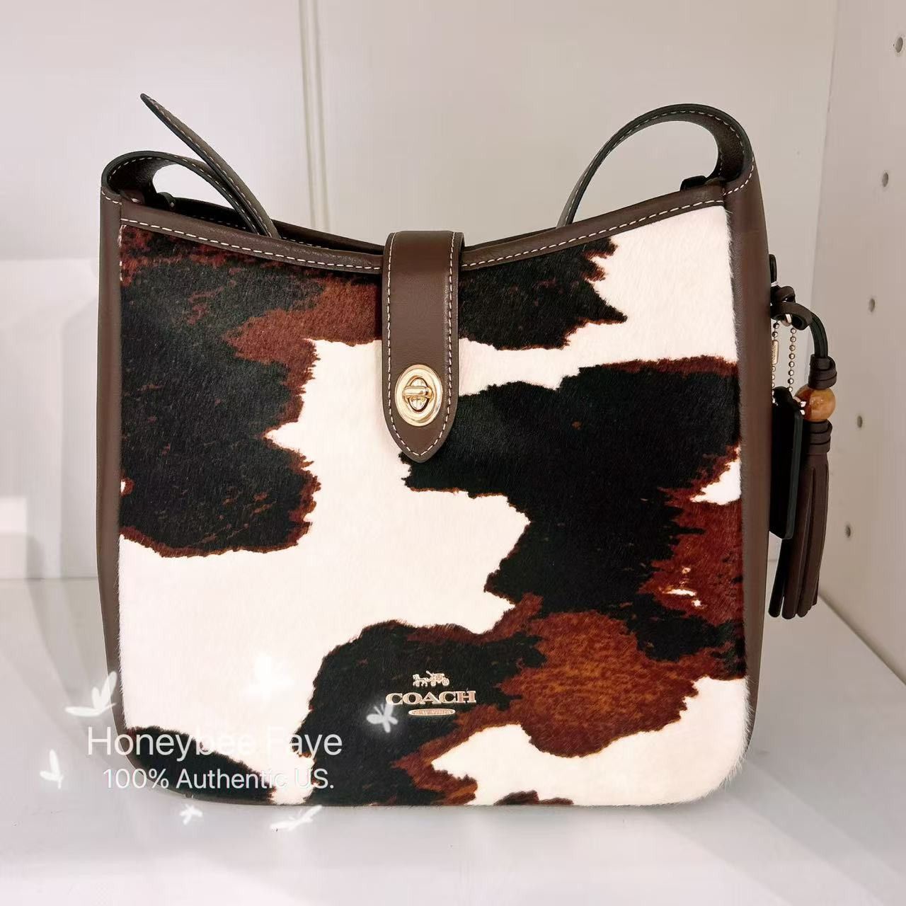 Coach Hadley Convertible Crossbody Bag With Cow Print And Tassel | Grailed