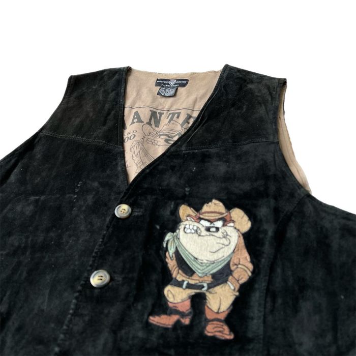 Vintage Vintage 1995 Warner Bros Looney Tunes Tazmanian Devil Vest ... Vintage Vintage 1995 Warner Bros Looney Tunes Tazmanian Devil Vest ...