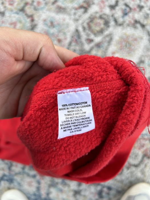 Octobers Very Own OVO red embroidered classic owl logo hoodie L Made in ...