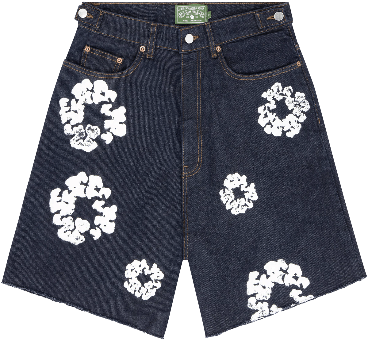 DENIM TEARS Denim Tears The Cotton Wreath Jean Short Selvedge - Medium ...