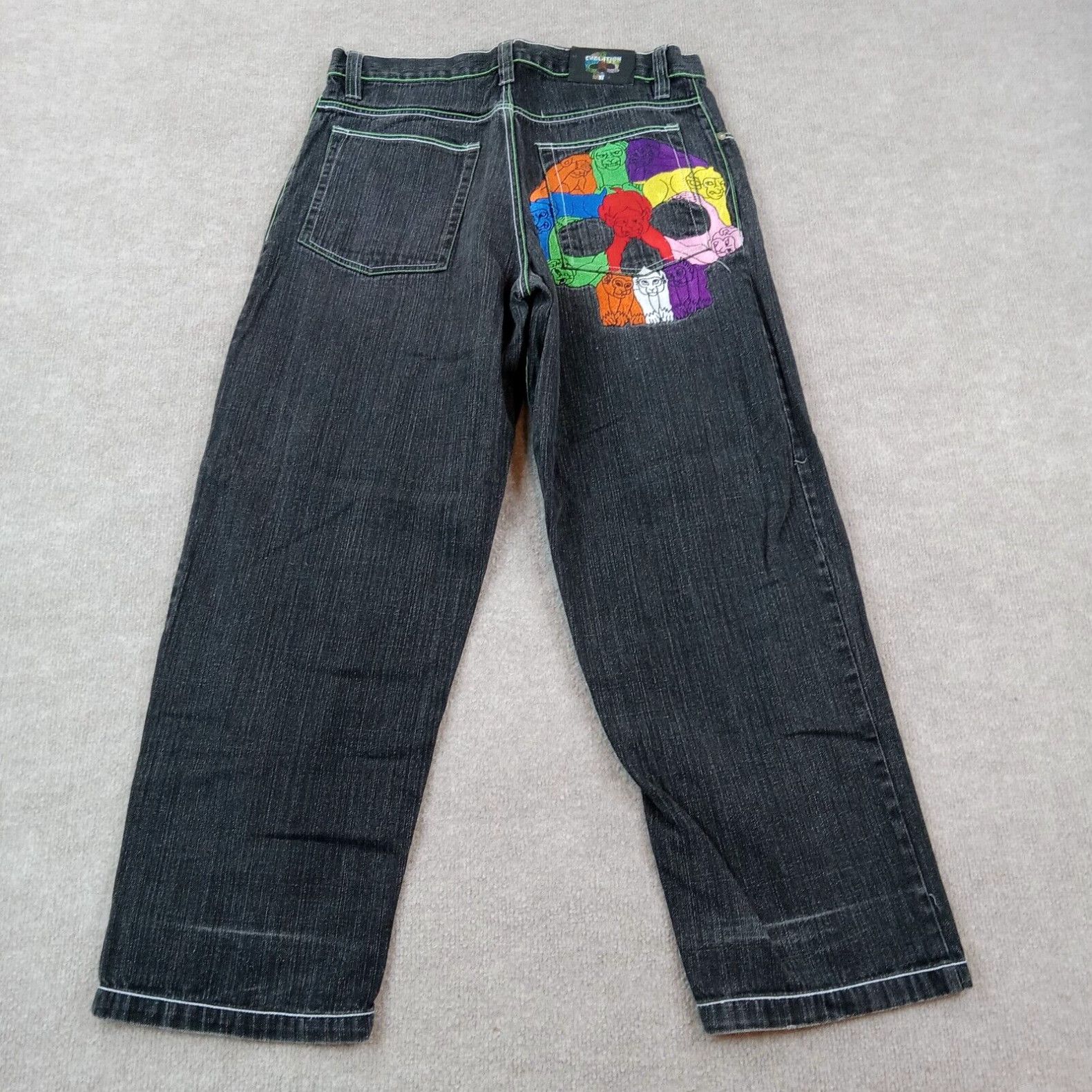 Vintage Evolution In Design Jeans Mens 36x32 (35x29 Actual) Blue Baggy ...