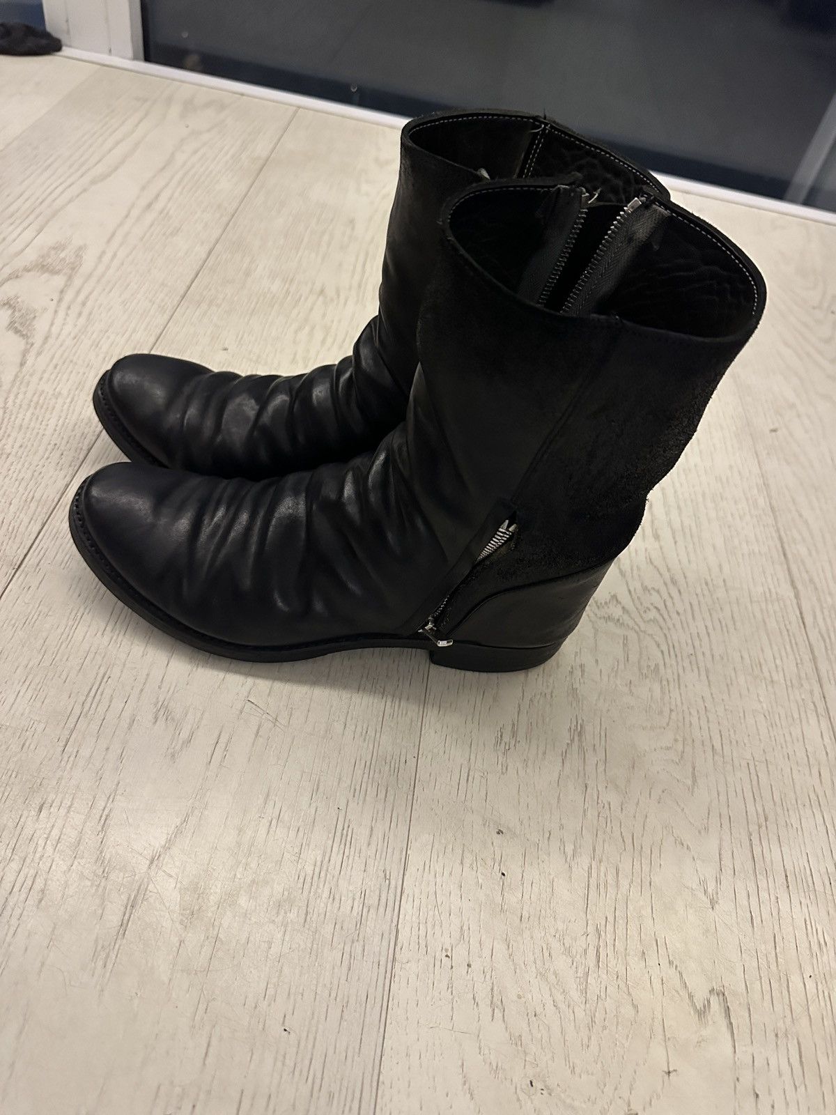 A1923 × Carol Christian Poell A1923 culatta double zip boots | Grailed