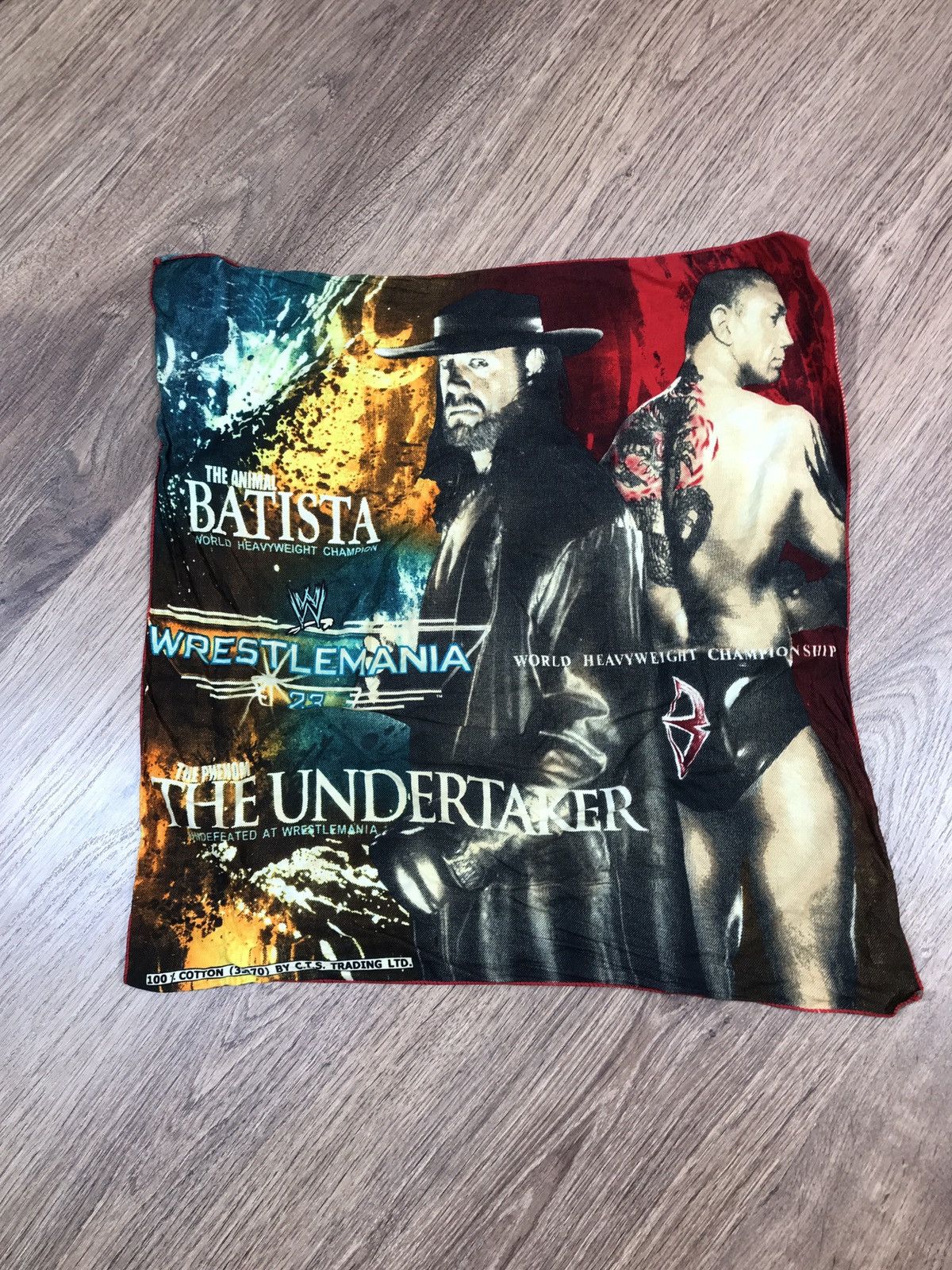 Vintage × Wwe × Wwf Vintage Bandana Rare Batista Undertaker | Grailed