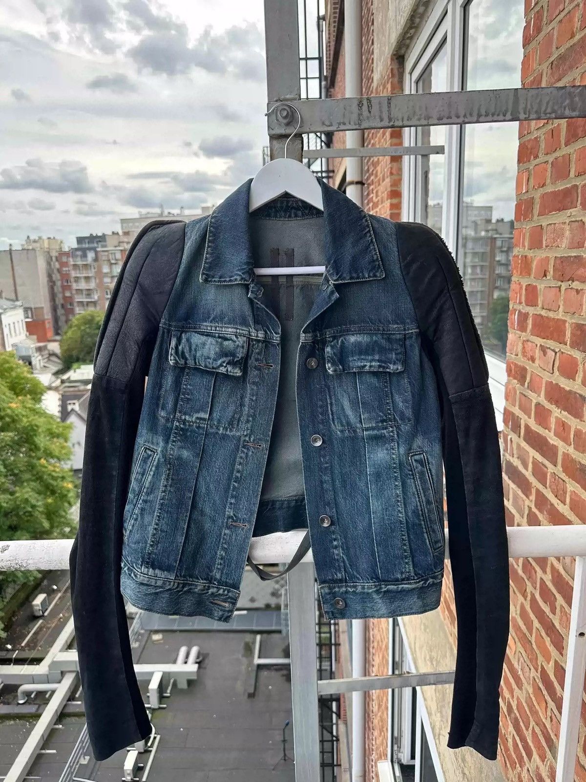 Rick Owens Rick Owens drkshdw shrugged denim jacket | Grailed
