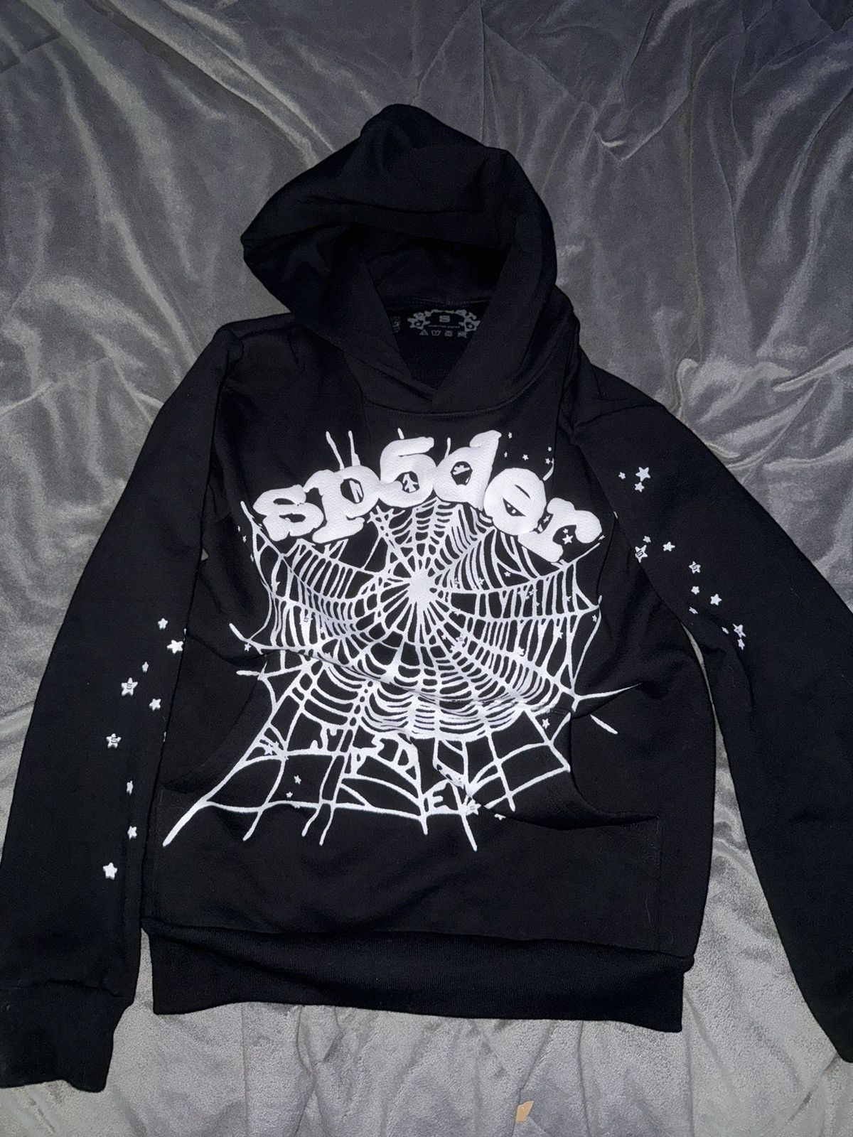 Spider Sp5der OG Web Hoodie (Black) | Grailed