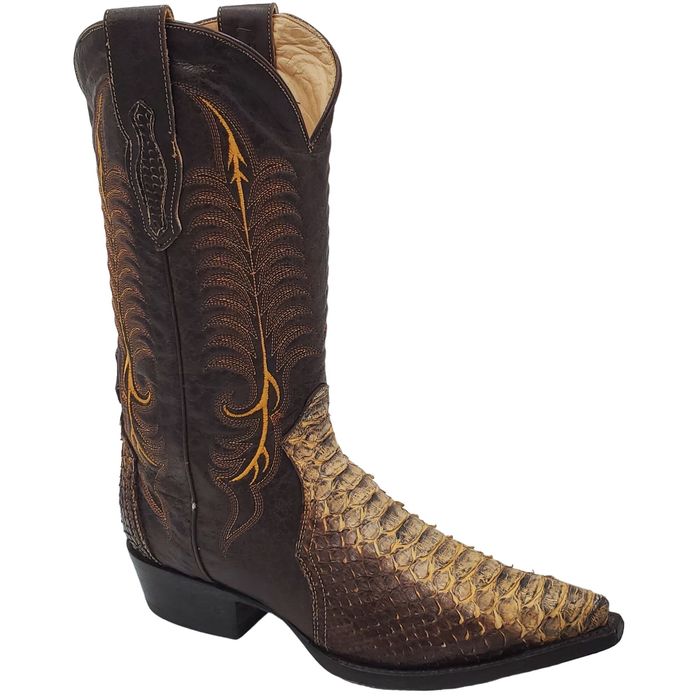 Corral Corral mens 7.5 EE Genuine Python snake skin cowboy western ...