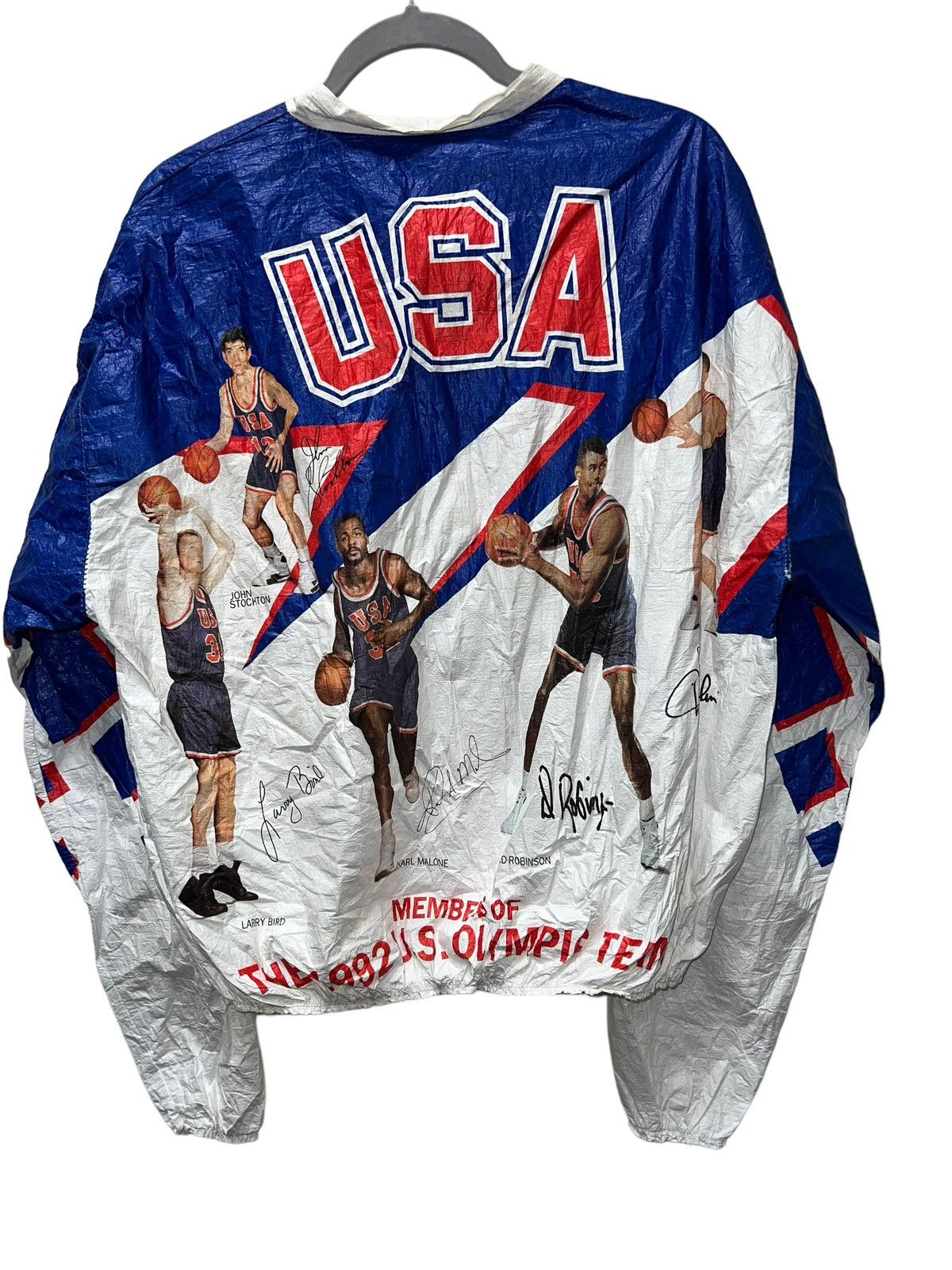 Vintage Vintage 1992 dream team jacket rare malone pippen | Grailed