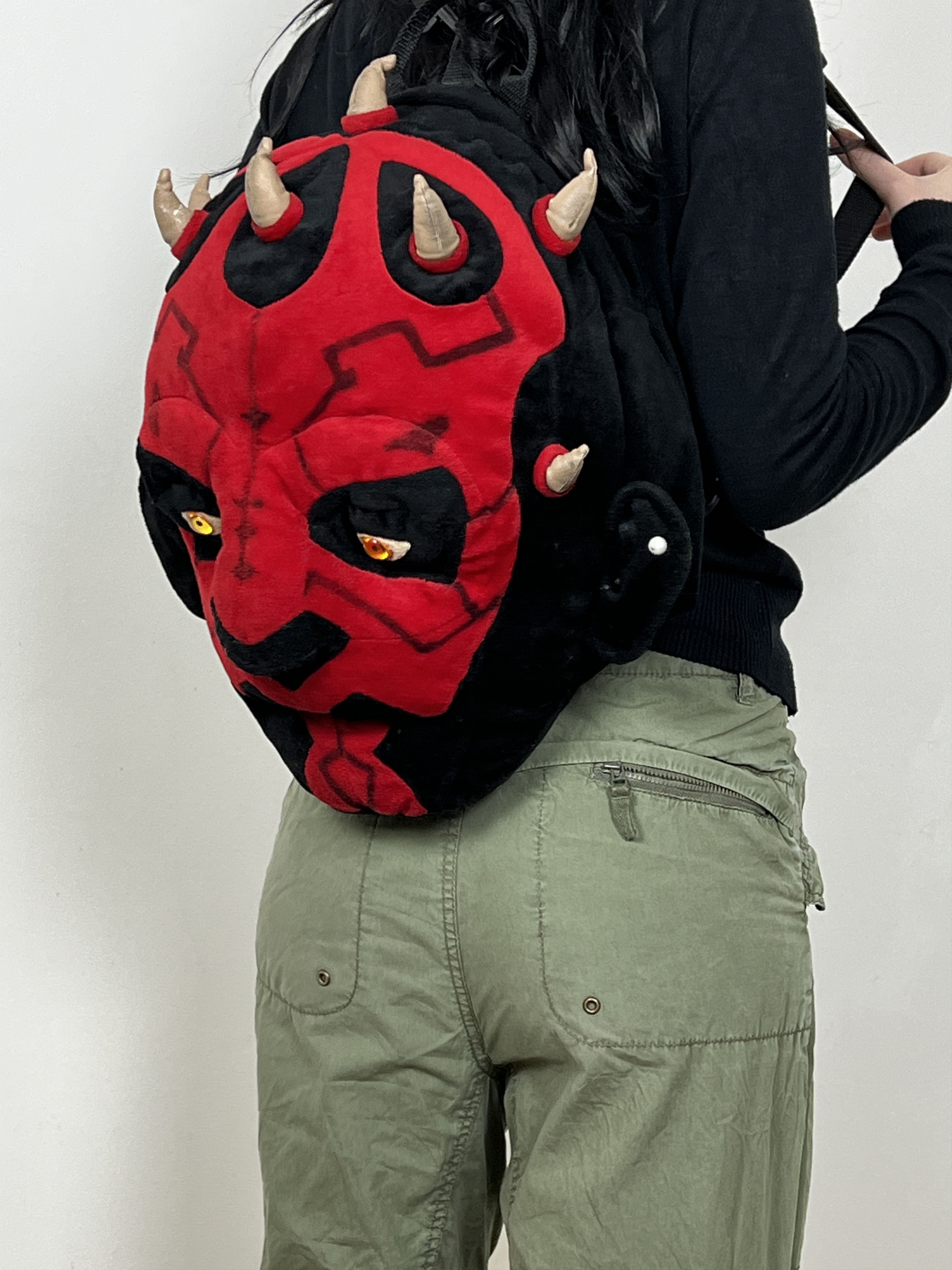 Star Wars × Vintage Vintage 90s Star Wars Darth Maul Head Backpack ...