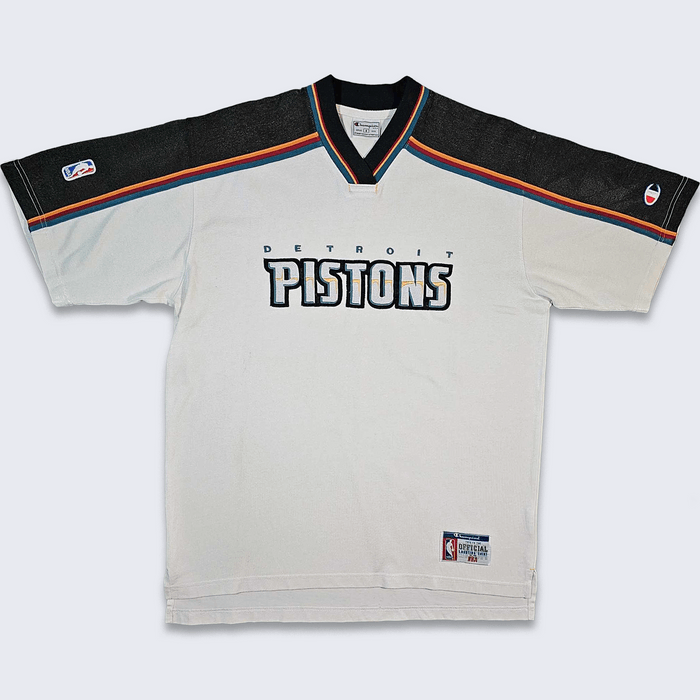 Vintage Detroit Pistons Vintage 90s Champion Warm Up Jersey Shirt | Grailed