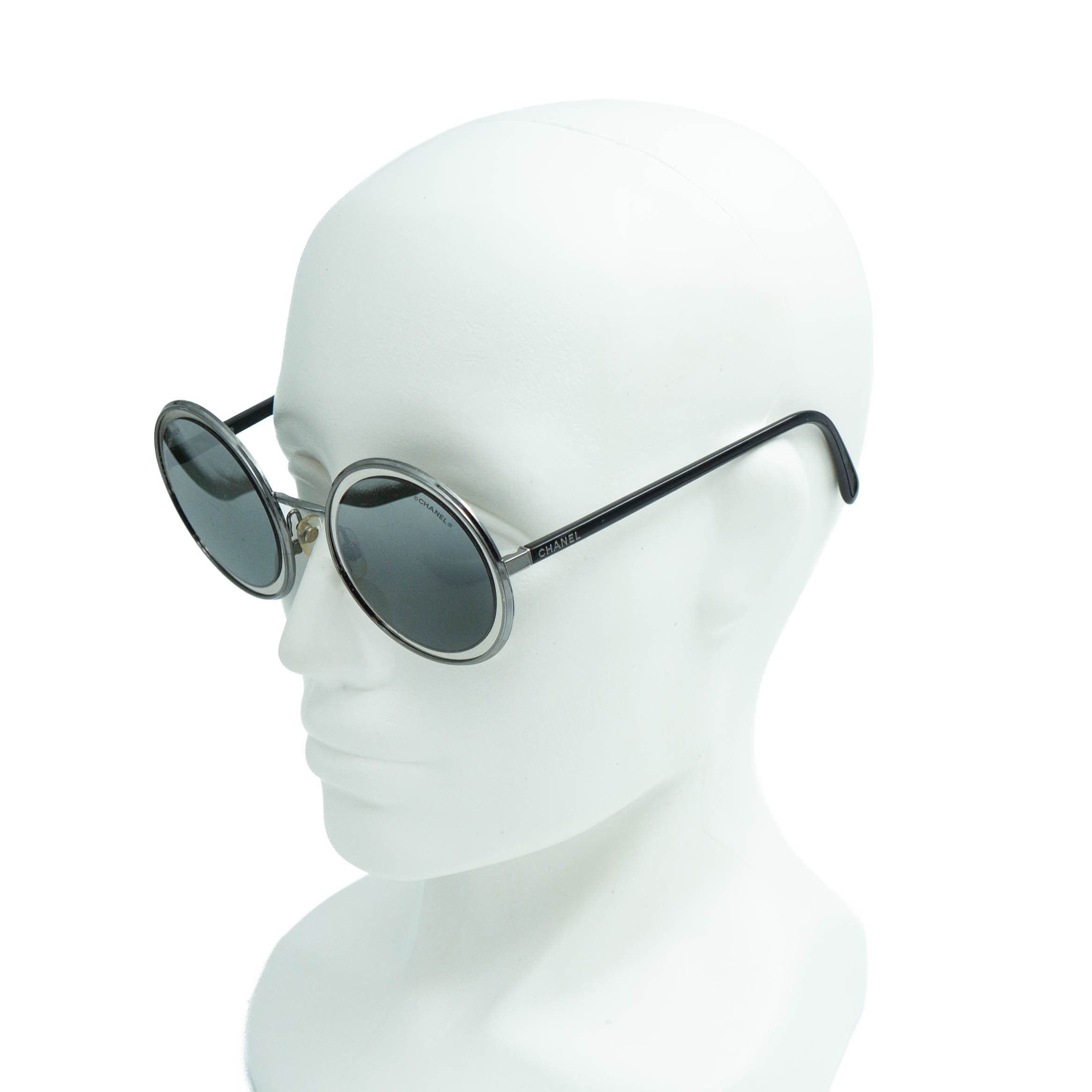 Chanel CHANEL 4226 CC Logo Round Silver Sunglasses | Grailed