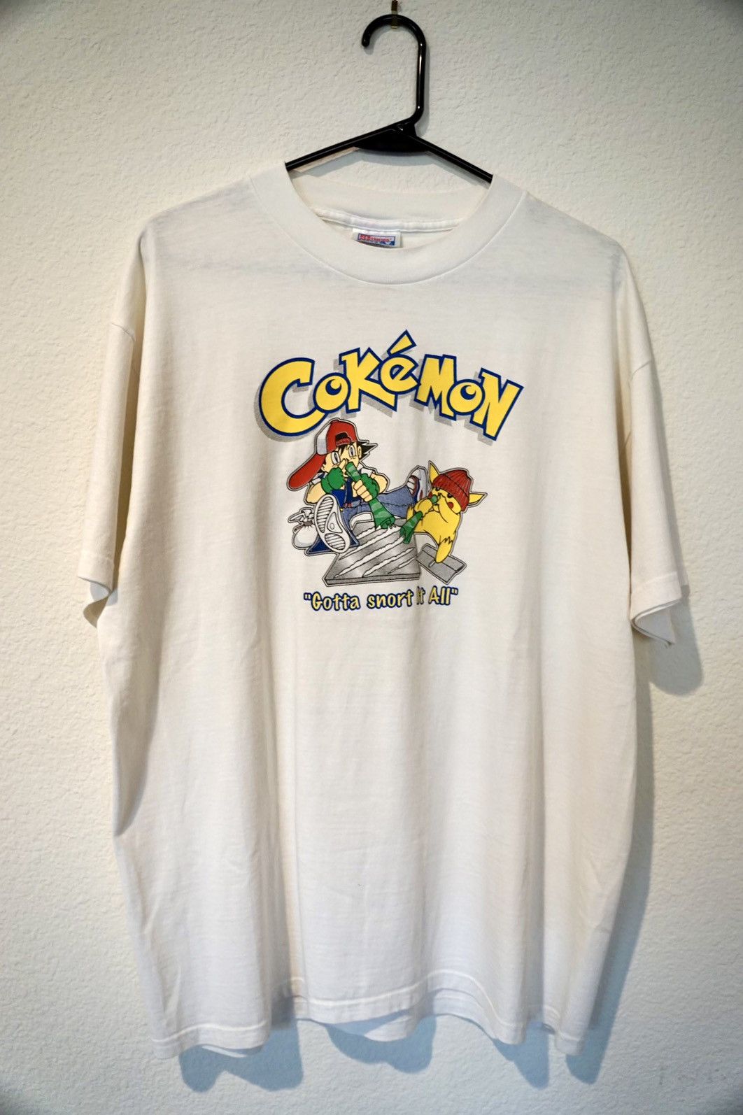 Vintage Vintage Pokémon Cokémon Parody Shirt | Grailed