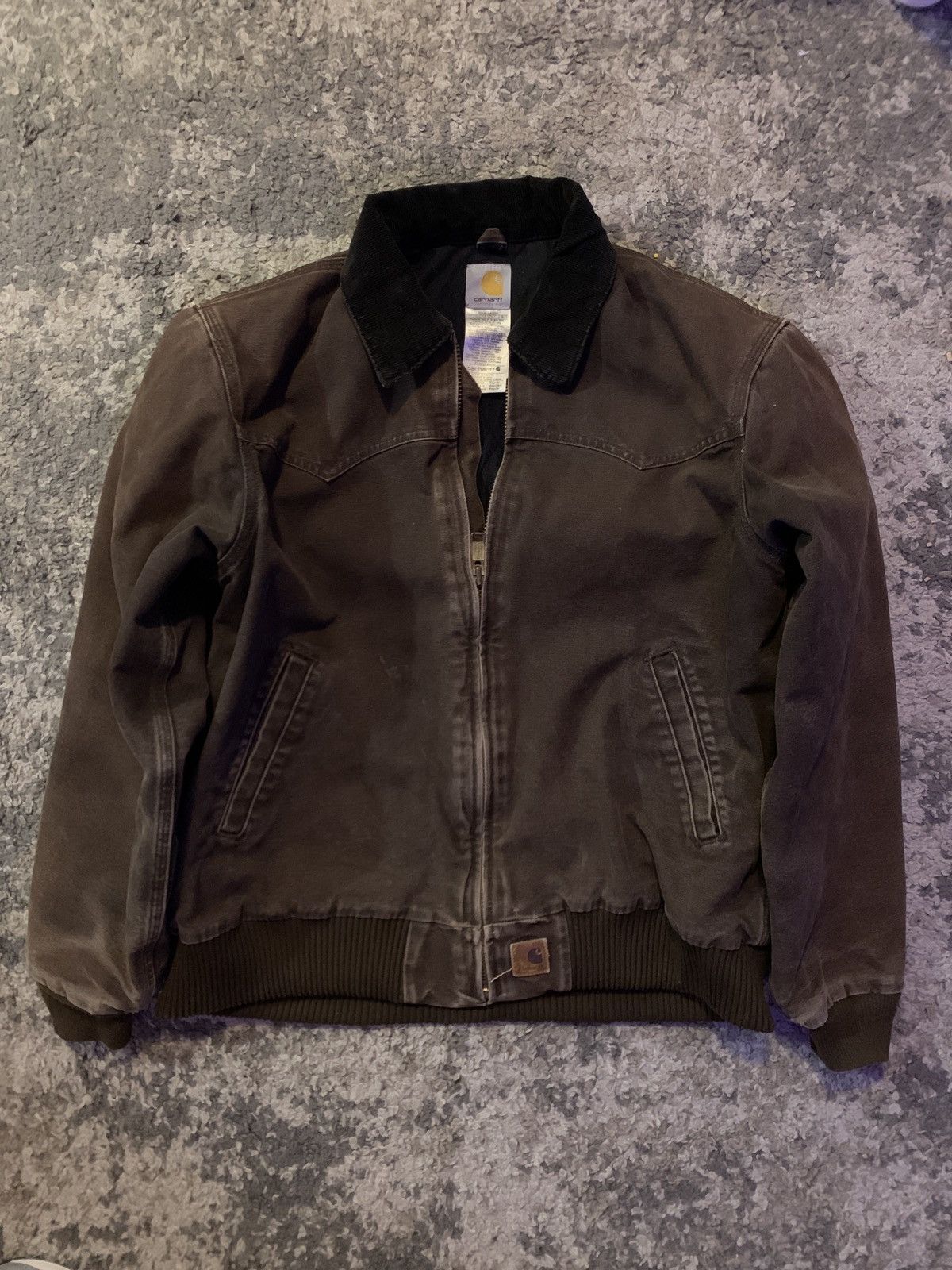 Carhartt Carhartt Sante Fe Jacket (Brown) + XTRA Hood (J14 DKB) | Grailed