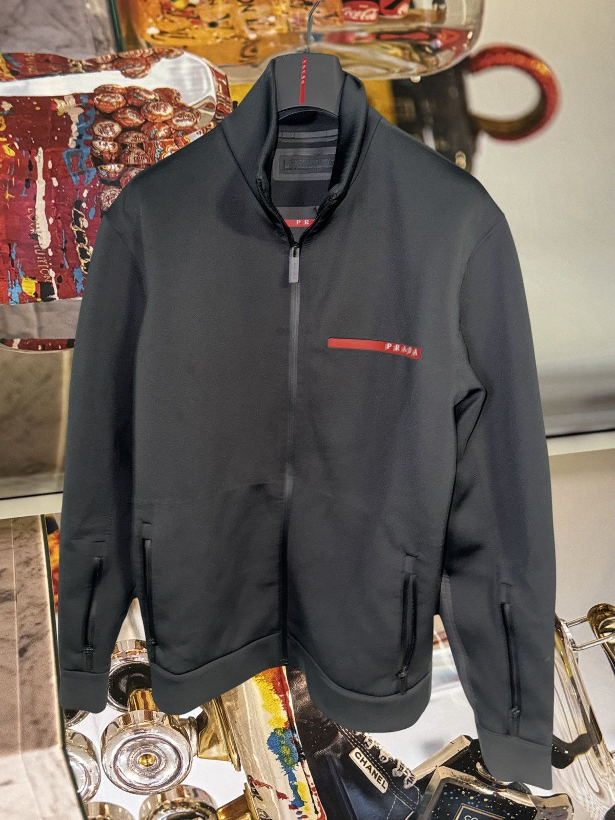 Prada Prada Neoprene Track jacket Arm Pockets | Grailed