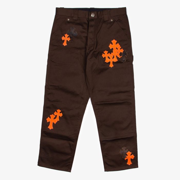 Chrome Hearts CHROME HEARTS MIXED ORANGE CAMO CROSS PATCH CARPENTER | Grailed