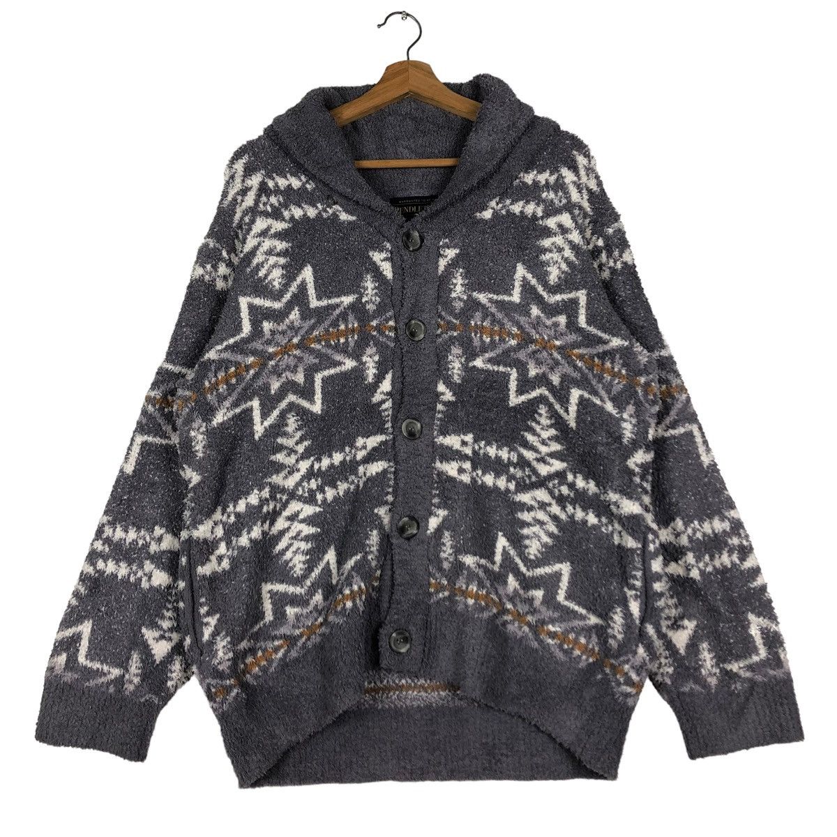 Navajo × Pendleton 🔥Vtg Knit Cardigan Jacket Native Navajo Aztec Pendleton | Grailed