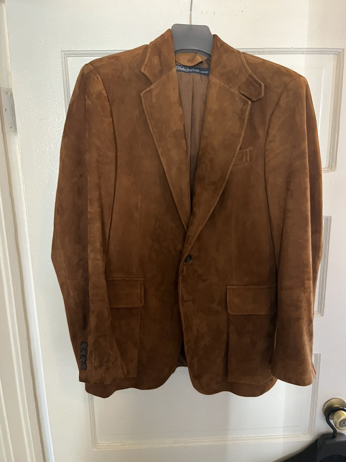 Polo Ralph Lauren Polo Ralph Lauren brown suede blazer like new | Grailed
