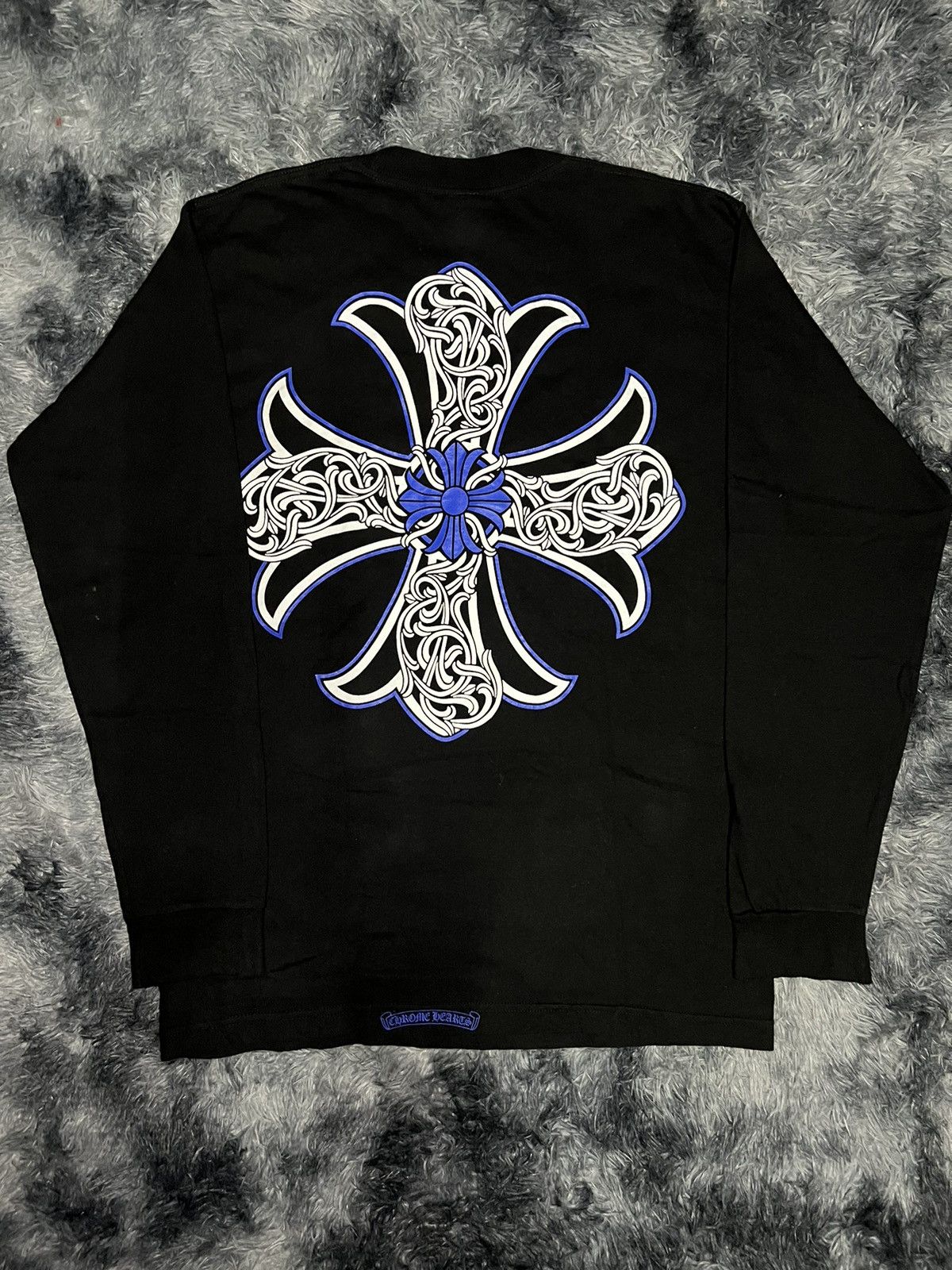 Chrome Hearts Vintage Chrome Hearts Big Cross Logo Longsleeve T-Shirt ...