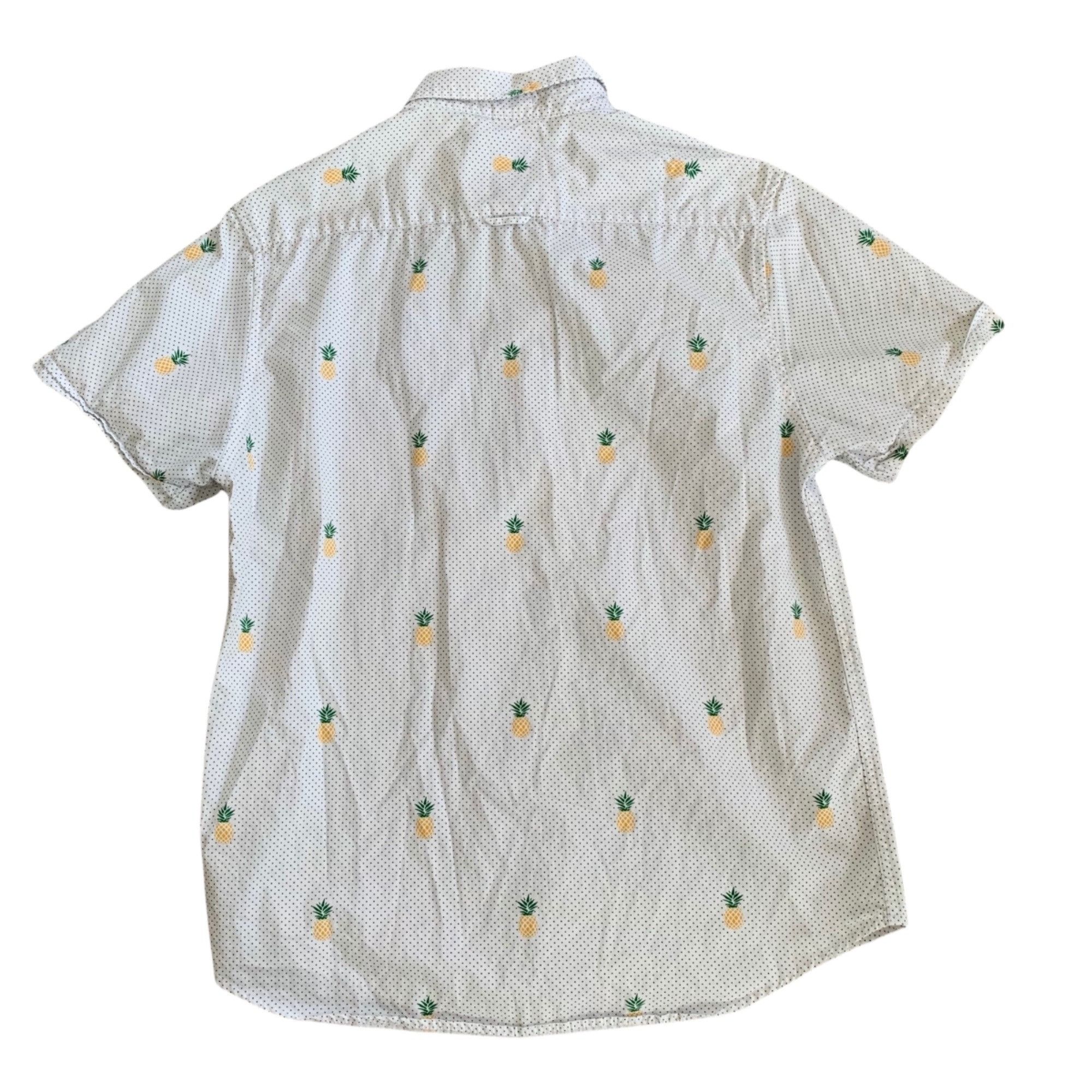 Other Denim & Flower Ricky Singh Swiss Dot Pineapple Button Up Shi | Grailed
