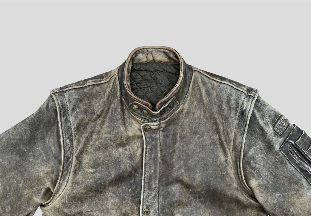 Very Rare Vintage 80s Distressed Bomber Leather Jacket Cafe Racer | Grailed