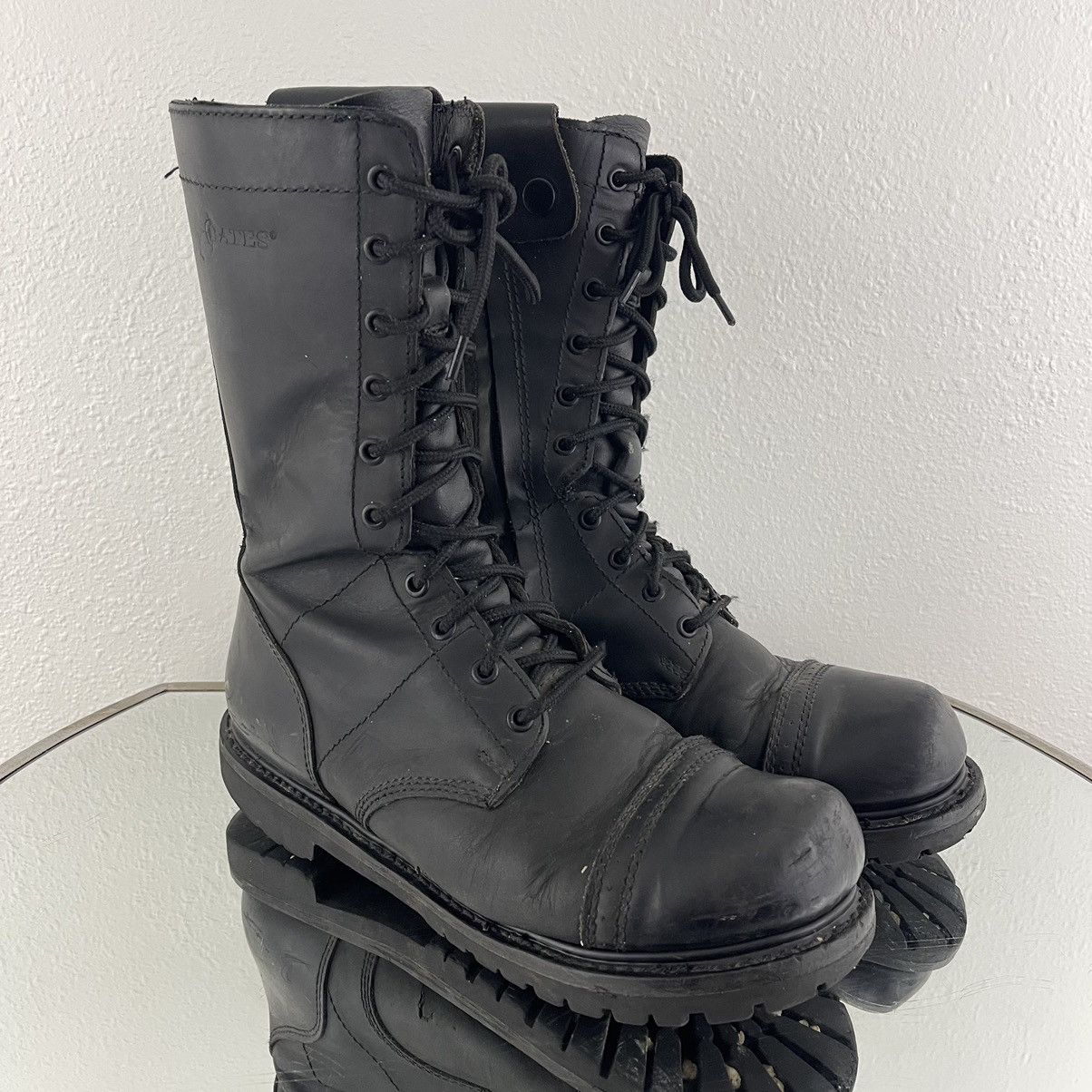Other BATES Mens Black Leather Paratrooper Military Combat Boots | Grailed