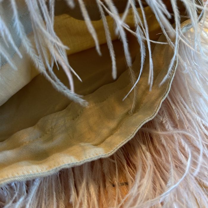 Sleeper Sleeper Women's Boudoir Pants Feather Trim Wide Leg Pajama | Grailed