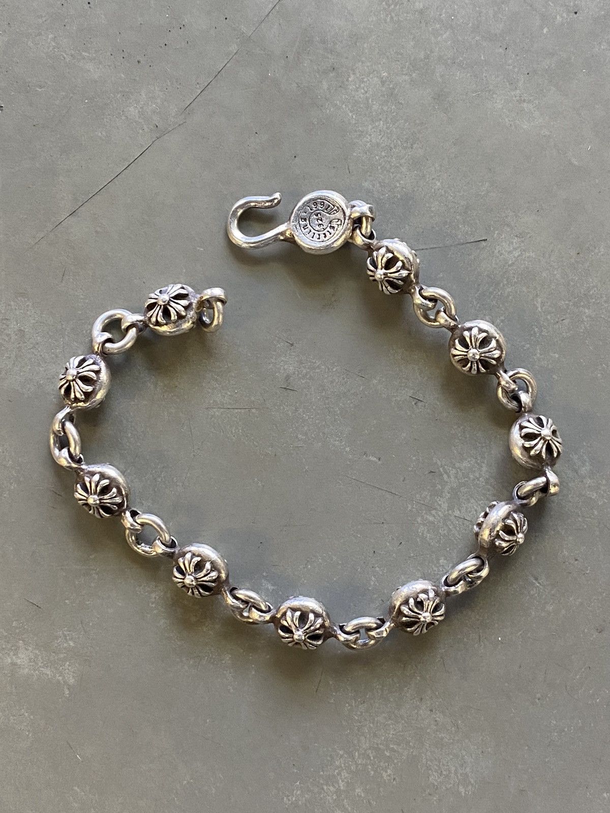 Chrome Hearts Cross Talon Ball Bracelet | Grailed