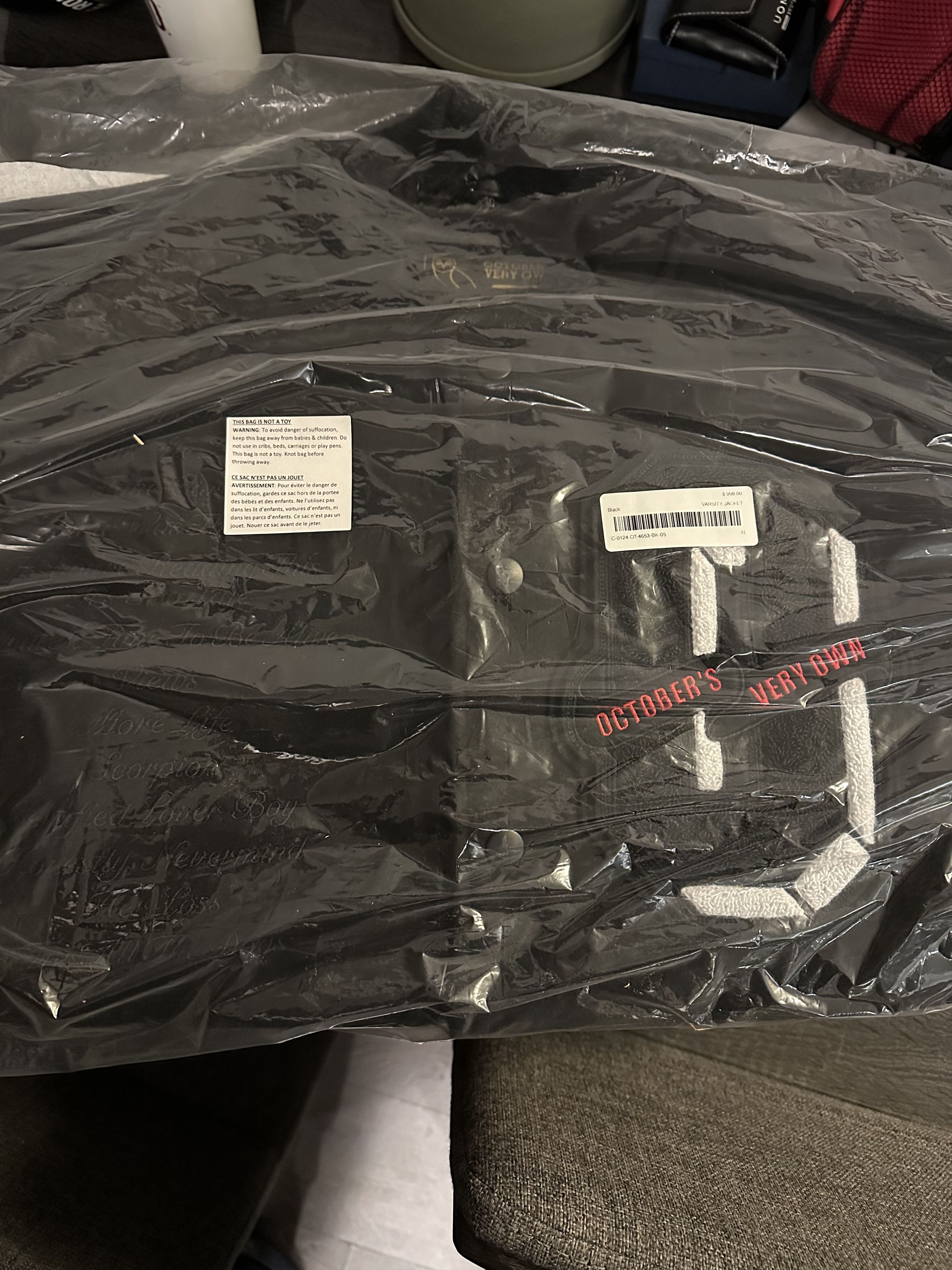 Drake Ovo For All The Dogs Varsity Jacket | Grailed