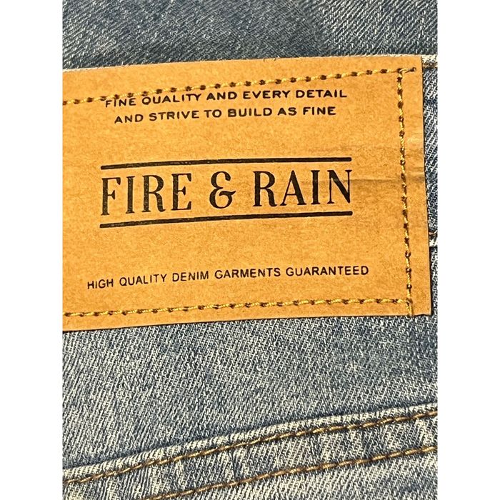 Other Fire & Rain Denim Jeans Men Moto Slim Light Distressing Size ...