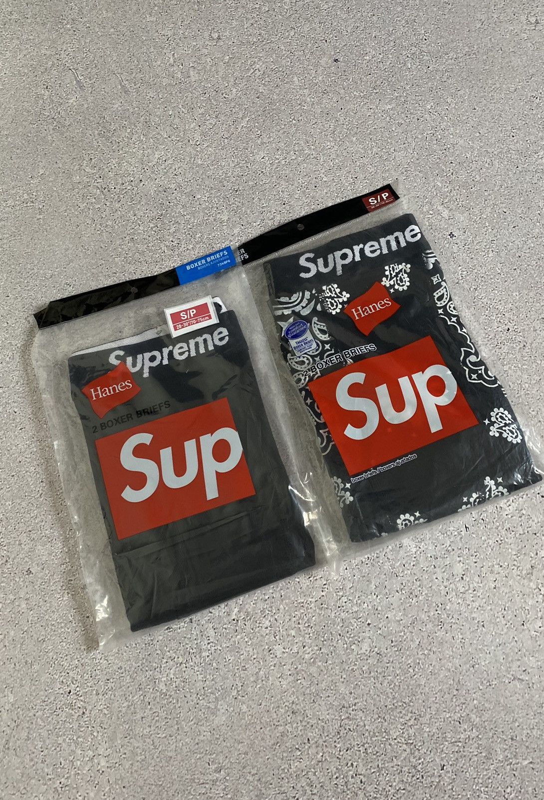 Streetwear × Supreme 2 Pairs 2 Colors Supreme Boxer Briefs Pink Leopard ...