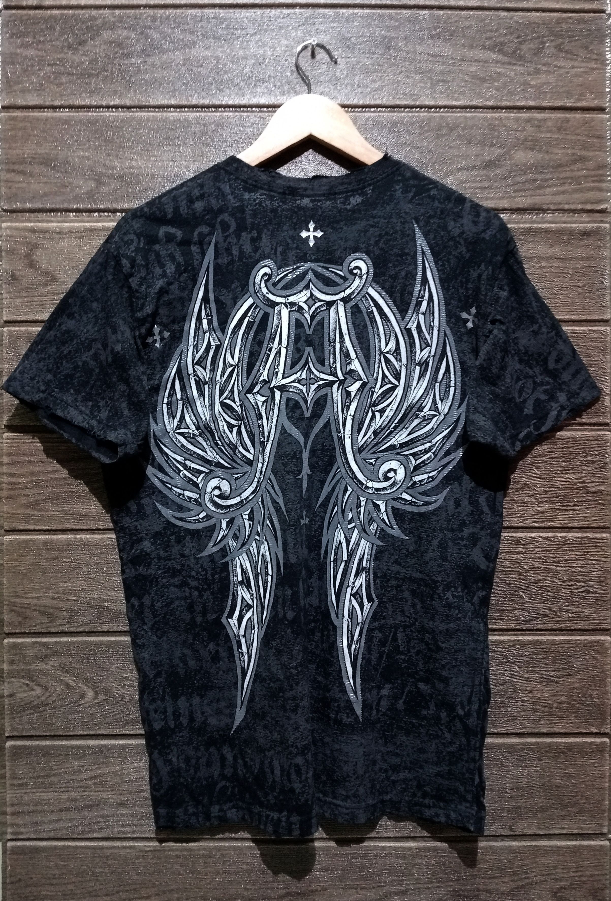 Affliction 🔥Vintage Affliction Distressed Design Tee Very Rare | Grailed