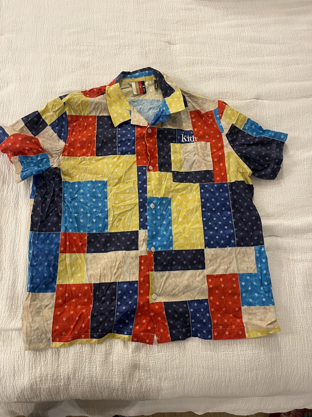 Kith Patch work kith tshirt | Grailed