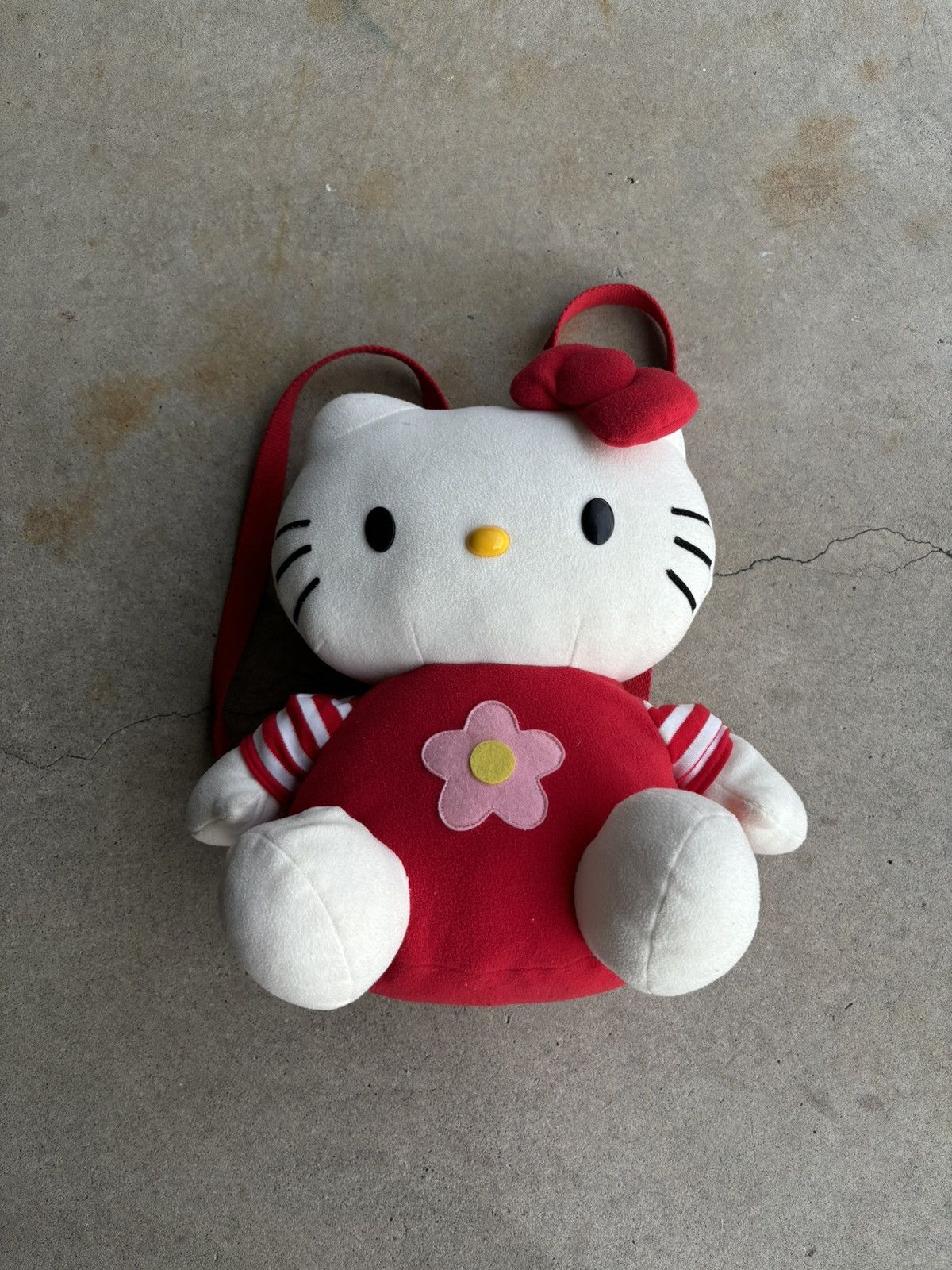 Japanese Brand × Streetwear × Vintage Crazy Hello Kitty Plush Backpack ...