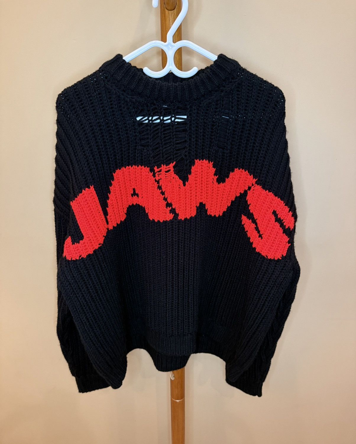Calvin Klein 205W39NYC Jaws x Clavin Klevin knit sweater | Grailed