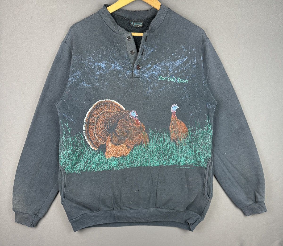 Art × Streetwear × Vintage Vintage 90s Burr Oak Resort Turkey Art ...