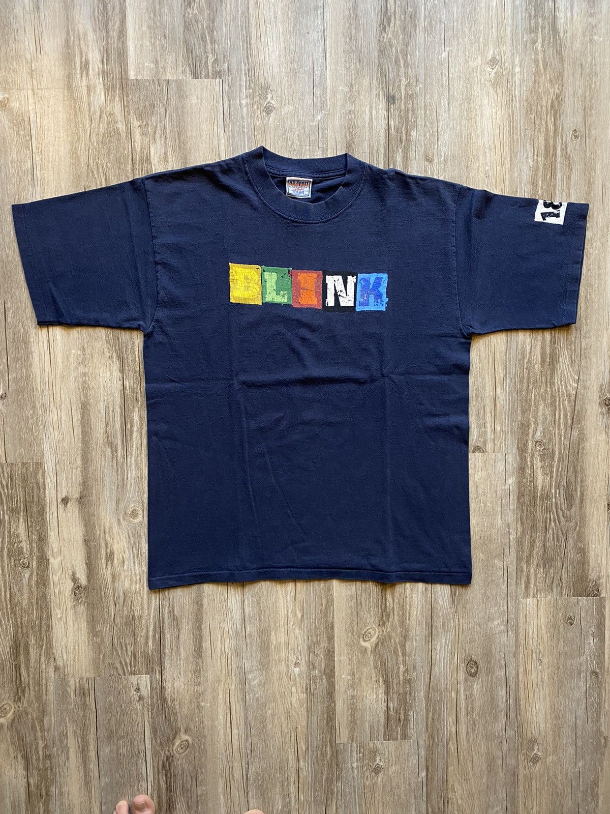 Vintage Vintage 90s Blink 182 Block Letter Spellout Graphic Band Tee ...