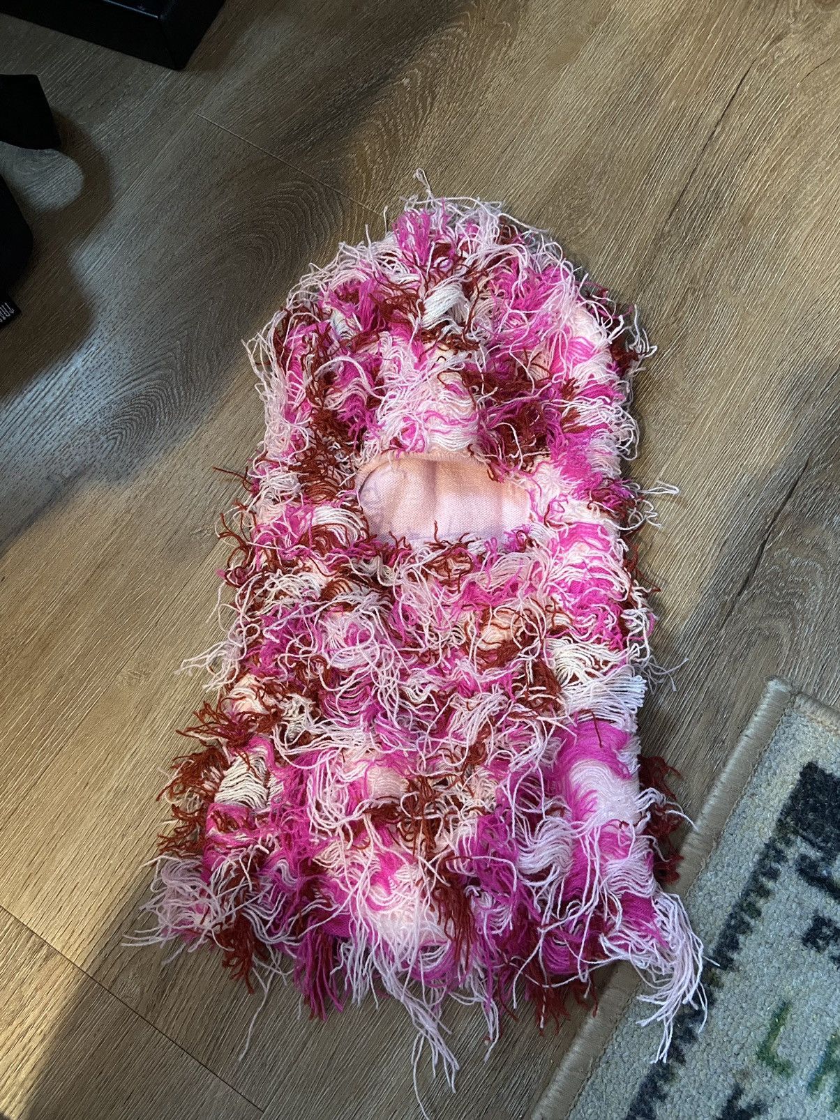 Custom Distressed Pink Ski Mask | Grailed